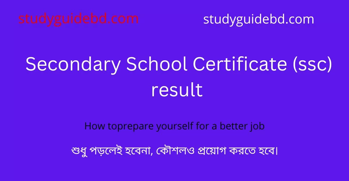 SSC result 2023 published - Study guide BD